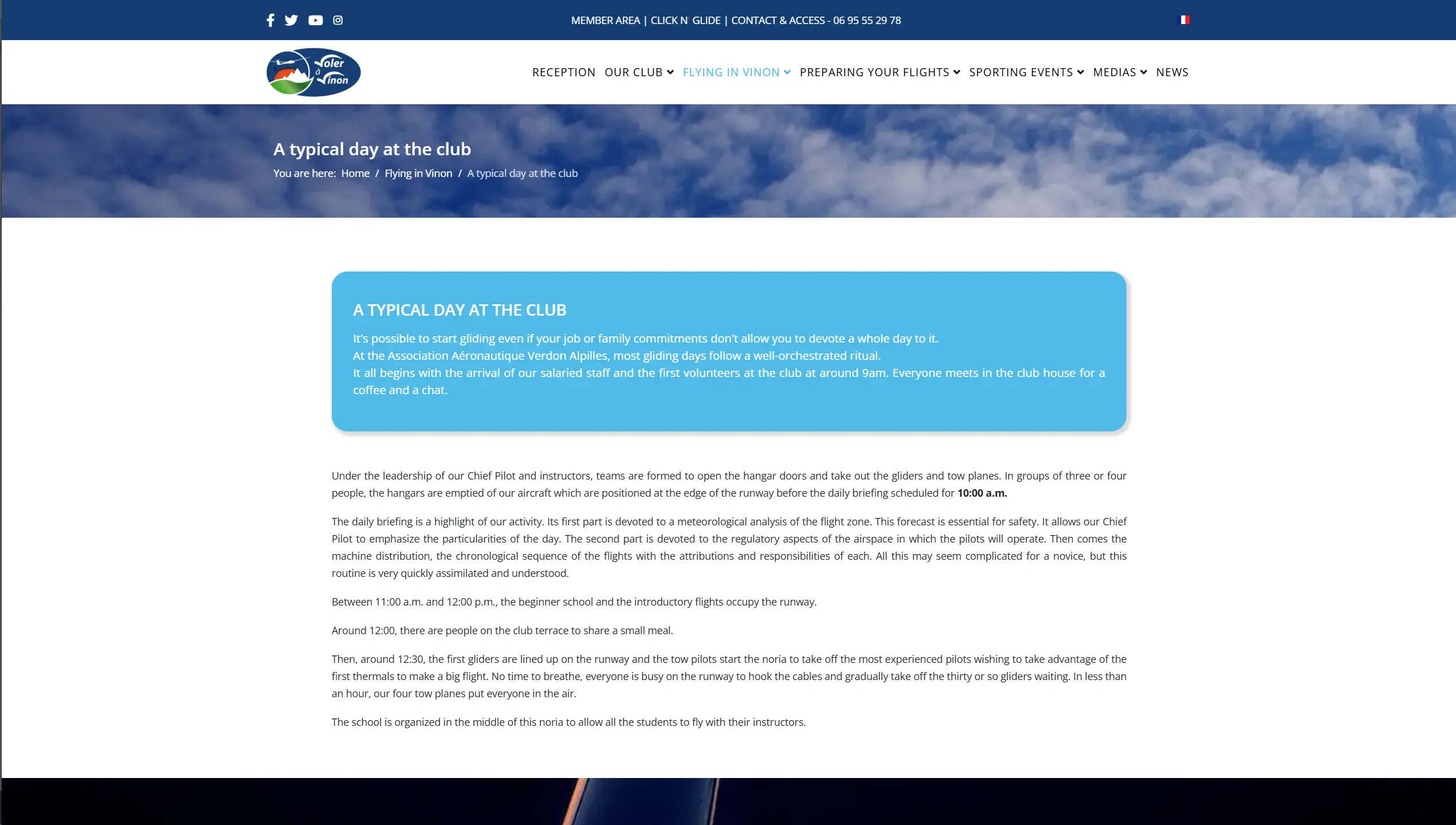 A typical day at our AAVA gliding club