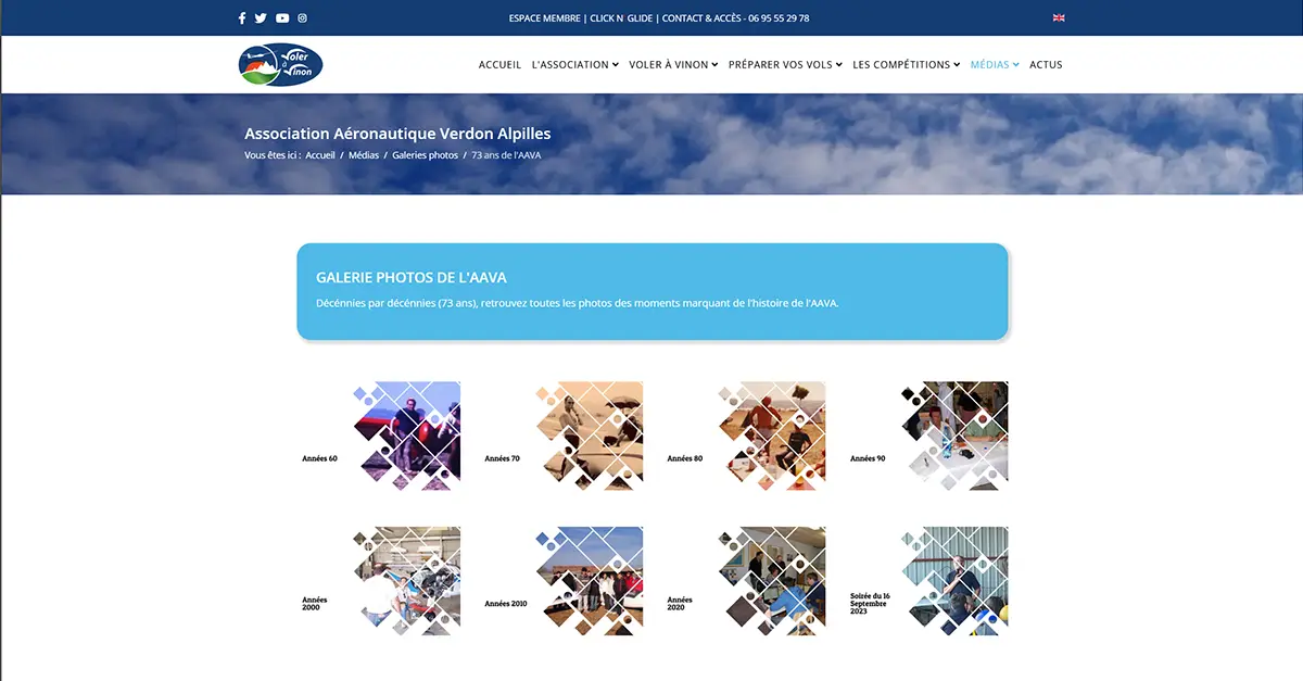 Galerie photos de l'AAVA